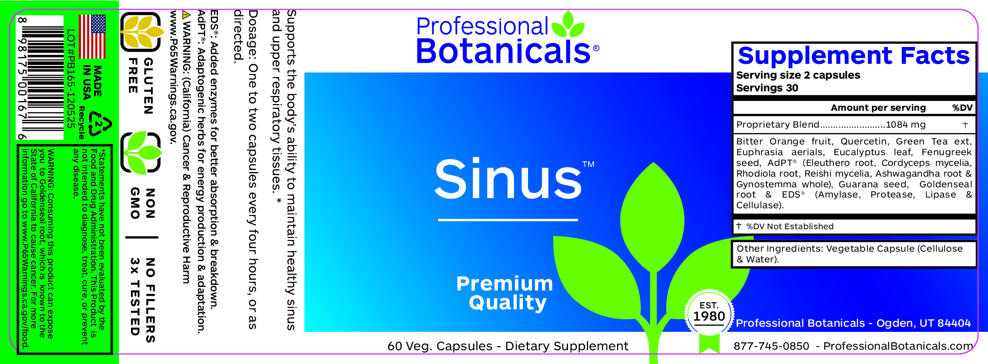 Sinus™ - 60 Capsules – Healthy Habits Living
