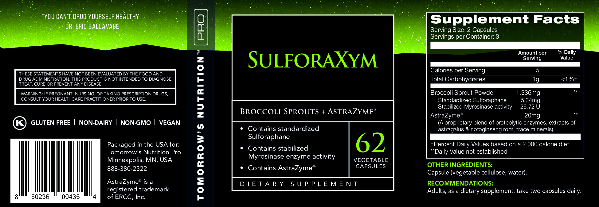 SulforaXym™ - 62 Capsules | Healthy Habits Living