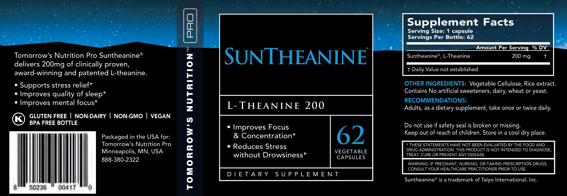 SunTheanine® - 62 Capsules | Healthy Habits Living
