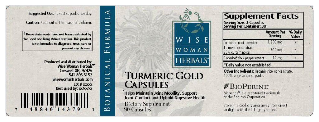Turmeric Gold Capsules | Healthy Habits Living