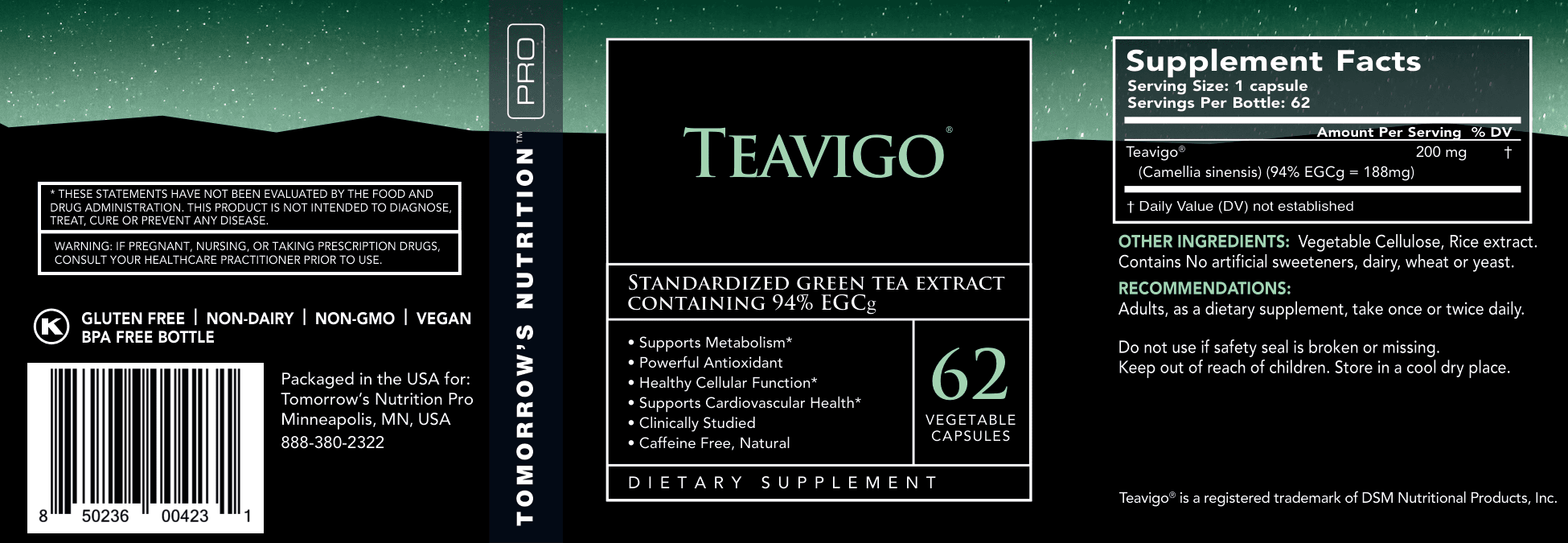 Teavigo® - 62 Capsules – Healthy Habits Living