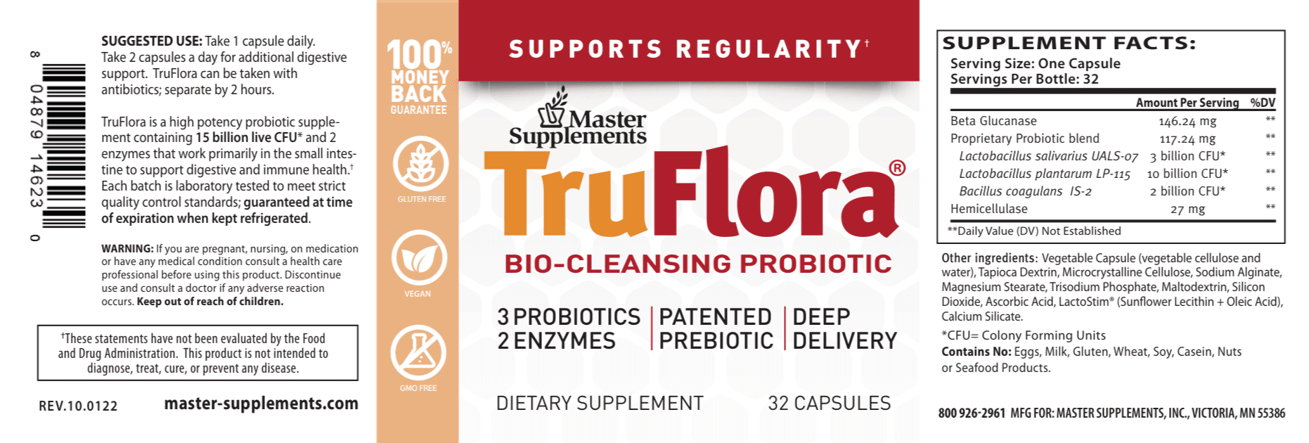 TruFlora® - 32 Capsules | Healthy Habits Living