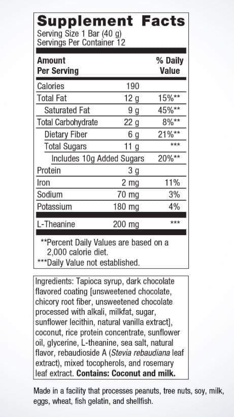 Ultra Calm® Bar - 12 Pack Default Category Metagenics