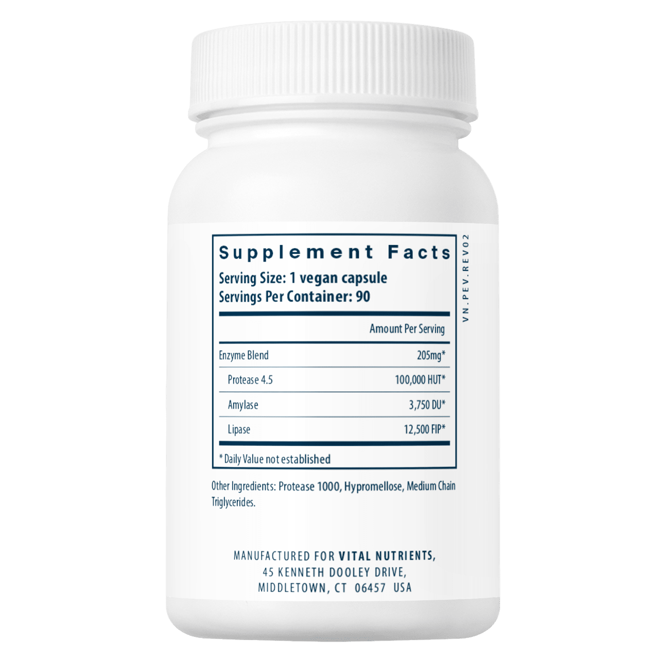 Vegan Pancreatic Enzymes - 90 Capsules Default Category Vital Nutrients