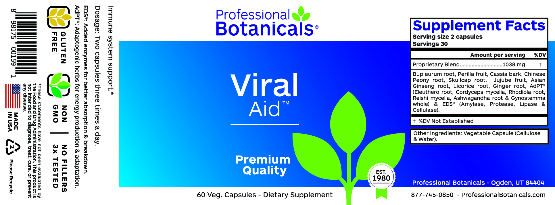 Viral Aid™ - 60 Capsules | Healthy Habits Living