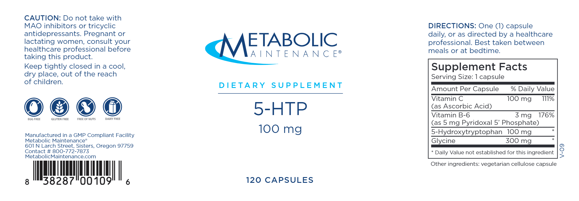 5-HTP (5-Hydroxytryptophan) 100 mg | Healthy Habits Living