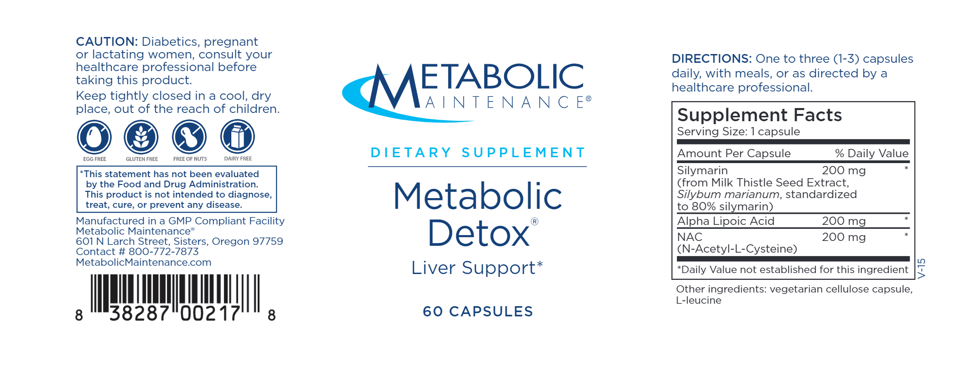 Metabolic Detox® - 60 Capsules | Healthy Habits Living