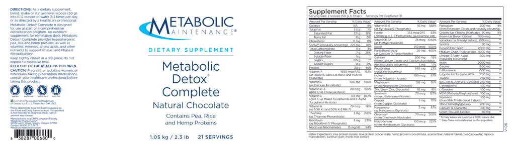 Metabolic Detox® Complete - 21 Servings | Healthy Habits Living
