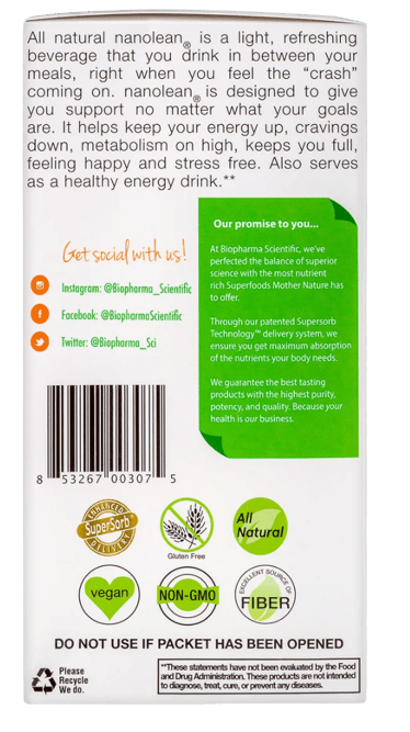 NanoLean® - 30 Packets – Healthy Habits Living