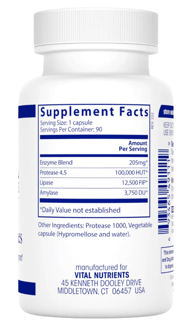 Vegan Pancreatic Enzymes - 90 Capsules – Healthy Habits Living