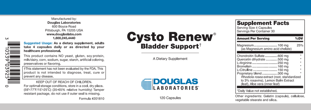 Cysto Renew Bladder Support | Bladder Health Supplements – Healthy ...