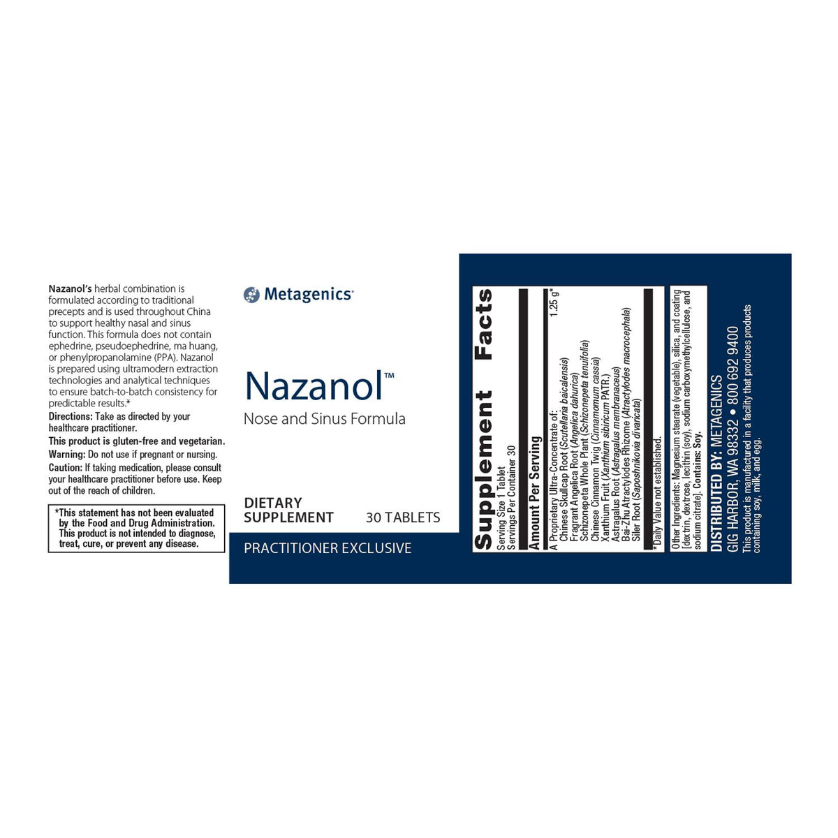 Nazanol - 30 Tablets | Healthy Habits Living