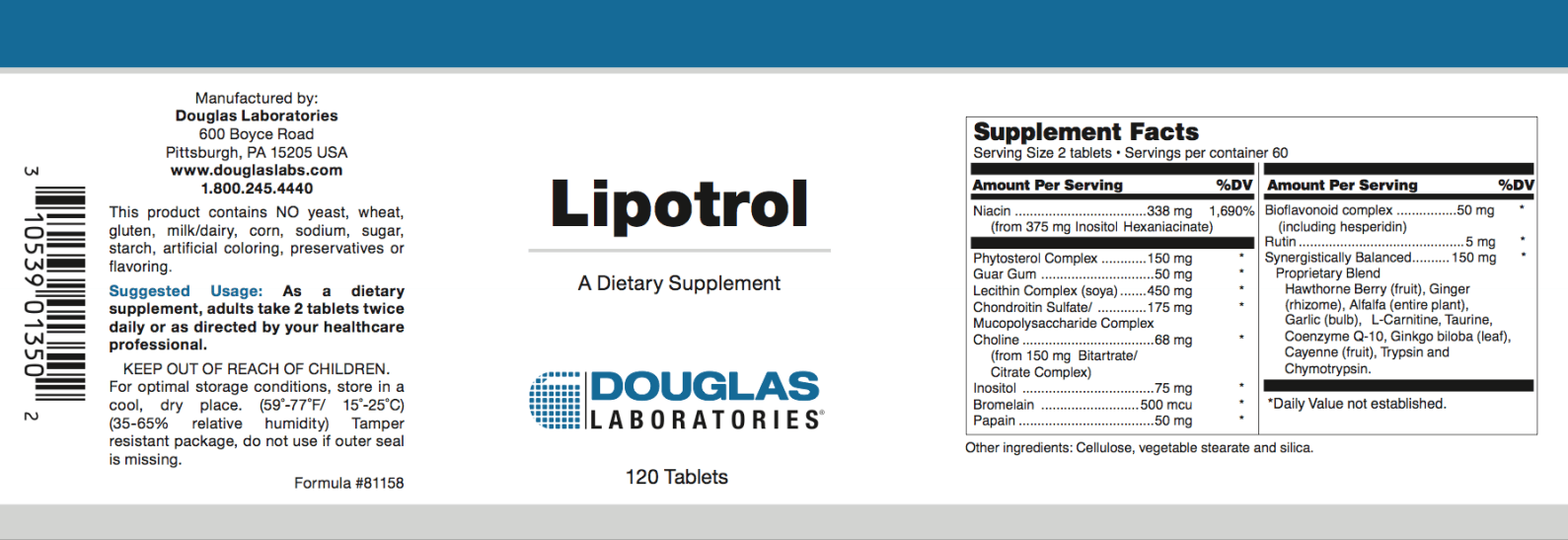 Lipotrol™ - 120 Tablets – Healthy Habits Living