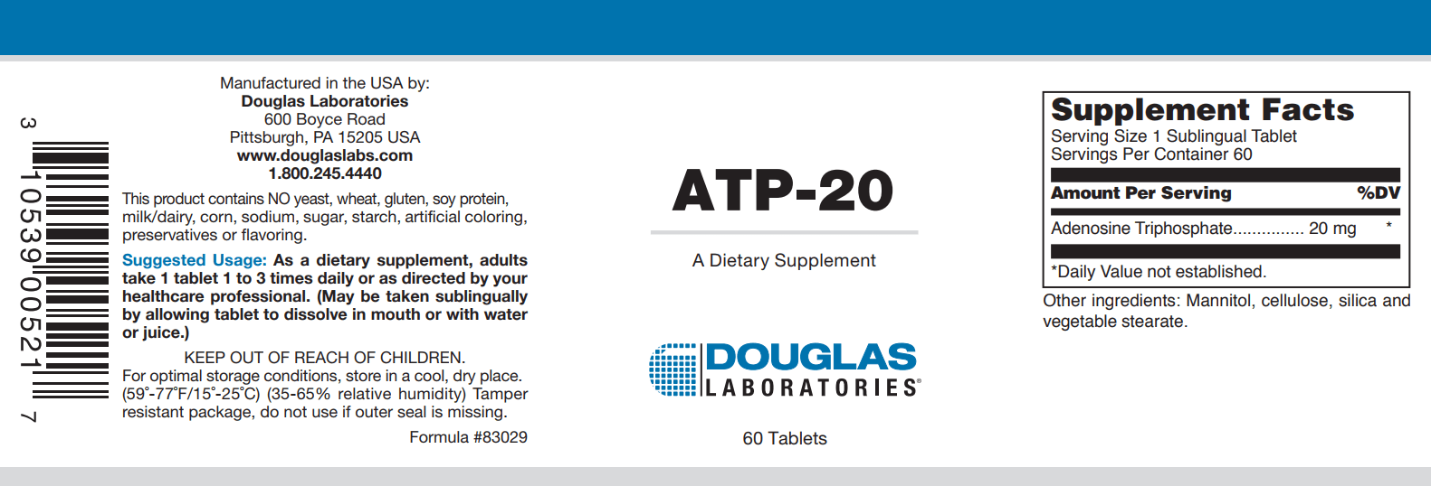 ATP-20 - 60 Tablets | Healthy Habits Living