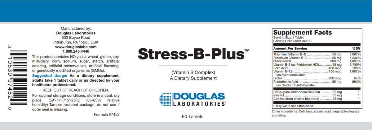 Stress-B-Plus™ - 90 Tablets | Healthy Habits Living