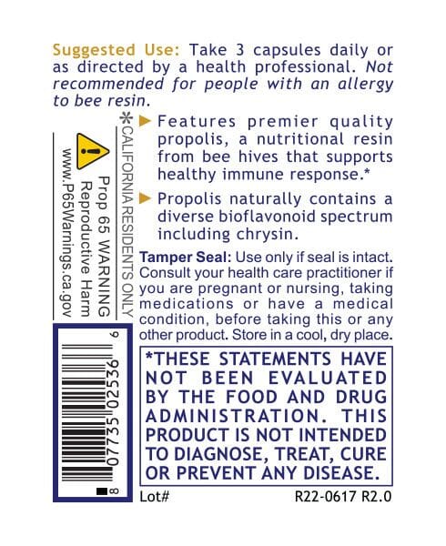 Propolis Immune - 60 Capsules | Healthy Habits Living