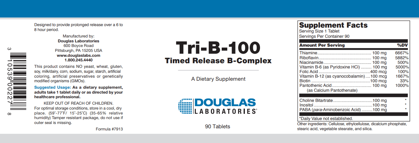 Tri-B-100 - 90 Tablets – Healthy Habits Living