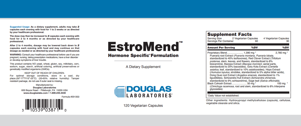 EstroMend™ - 120 Capsules | Healthy Habits Living