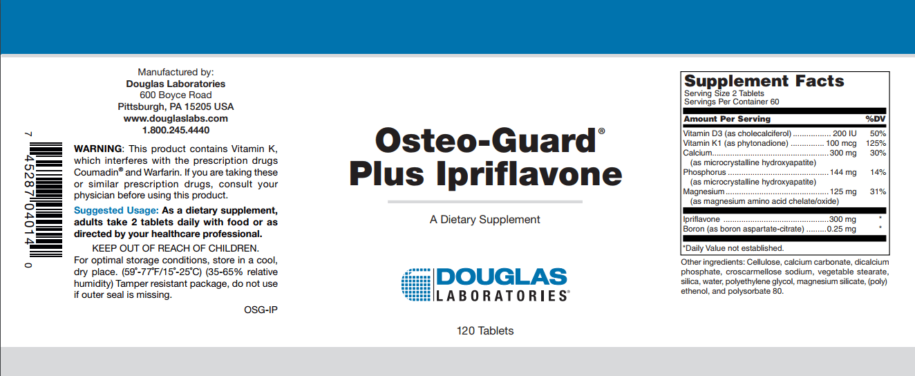Osteo-guard® Plus Ipriflavone - 120 Tablets | Healthy Habits Living