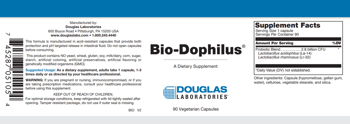 Bio-Dophilus® - 90 Capsules – Healthy Habits Living