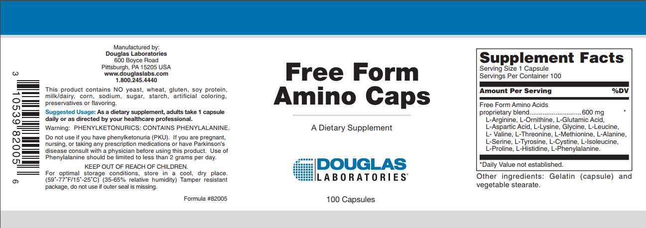 Free Form Amino Caps - 100 Capsules – Healthy Habits Living
