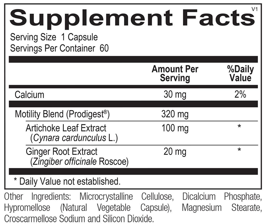 Motility PRO - 60 Capsules | Healthy Habits Living