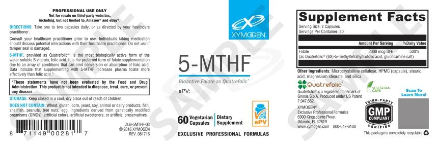 5-MTHF - 60 Capsules | Healthy Habits Living