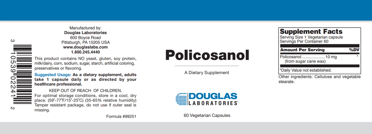 Policosanol - 60 Capsules | Healthy Habits Living