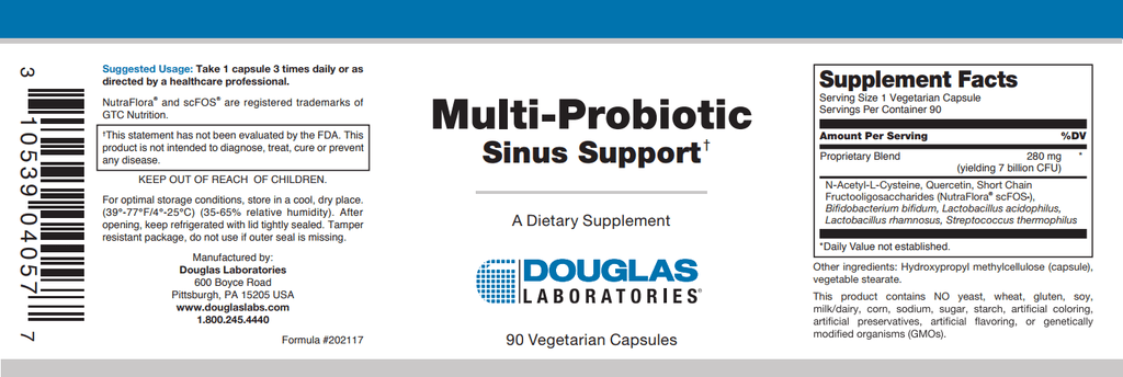 Multi-Probiotic ® Sinus Support - 90 Capsules | Healthy Habits Living