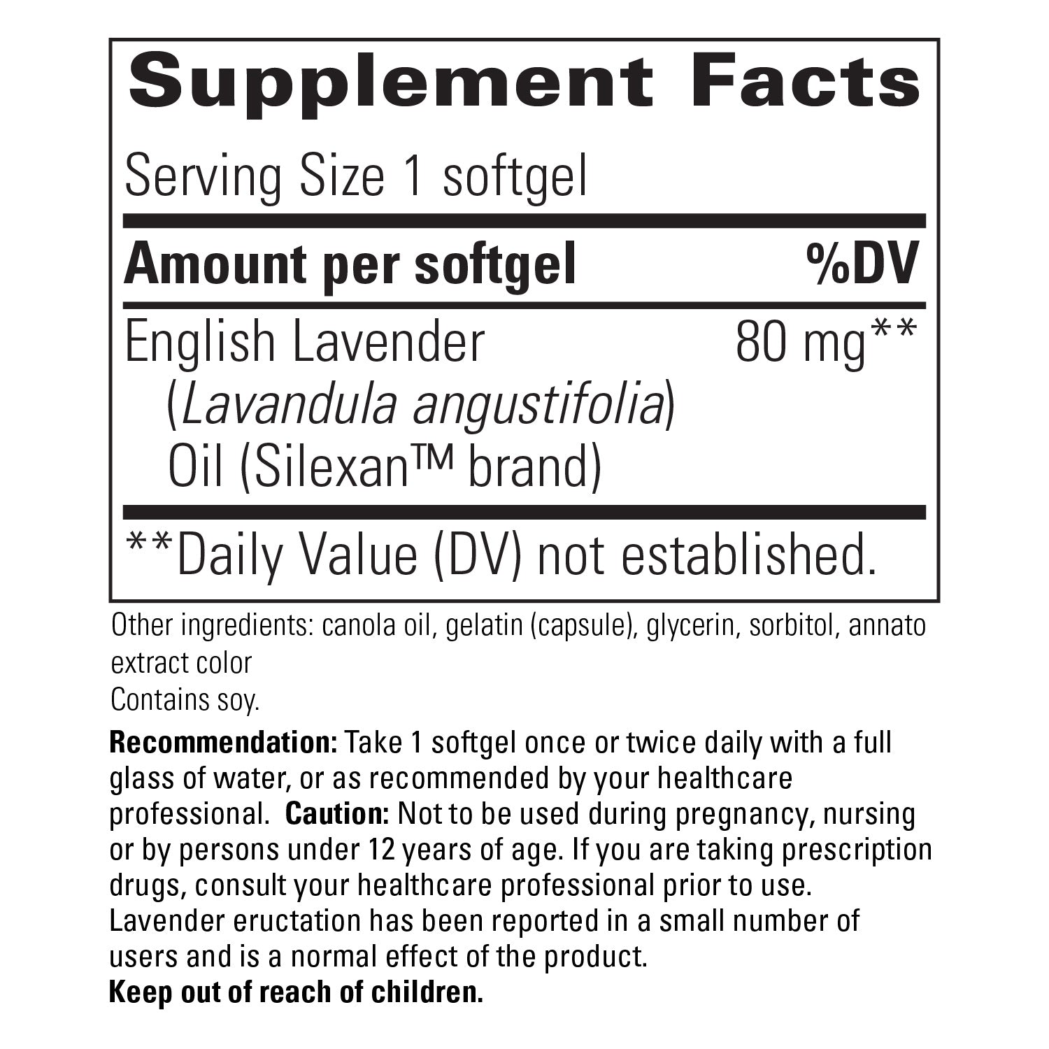 Lavela WS 1265 - 60 Softgels | Healthy Habits Living