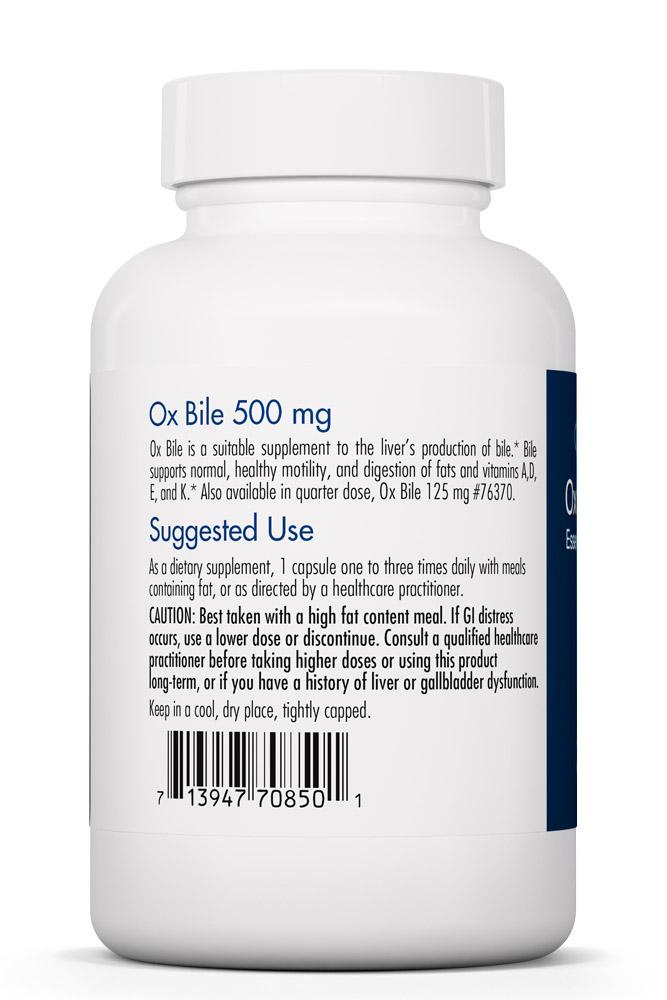 Ox Bile 500 mg - 100 Capsules Default Category Allergy Research Group