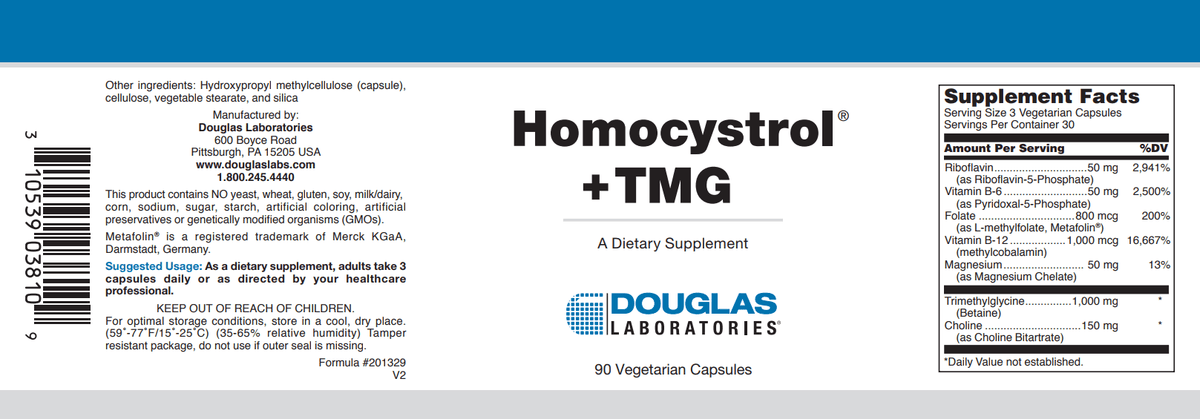 Homocystrol® + TMG - 90 Capsules | Healthy Habits Living