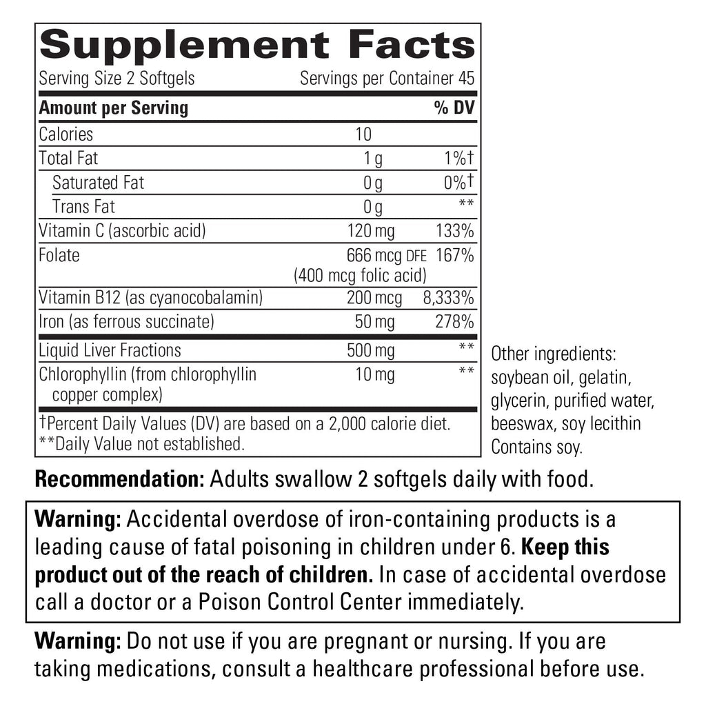 Iron Complex - 90 Softgels – Healthy Habits Living