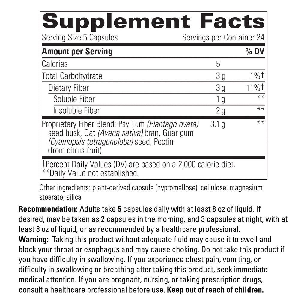 Fiber Formula - 120 Capsules | Healthy Habits Living