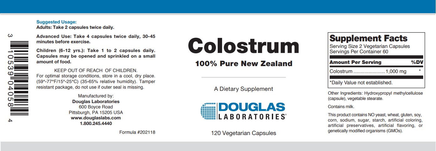 Colostrum 100% Pure New Zealand - 120 Capsules | Healthy Habits Living