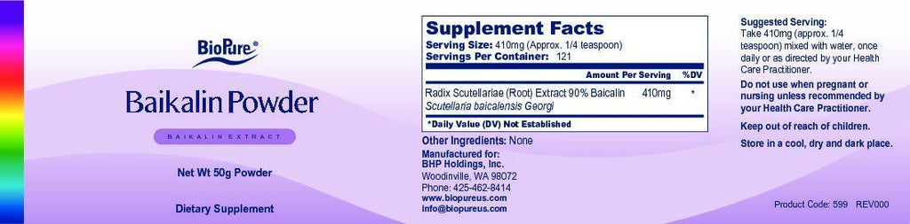 Baikalin Powder - 50g | Healthy Habits Living