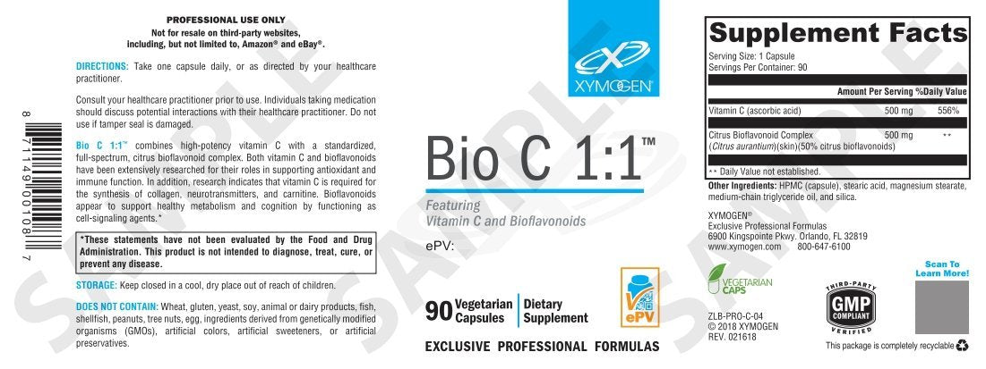 Bio C 1:1™ - 90 Capsules – Healthy Habits Living