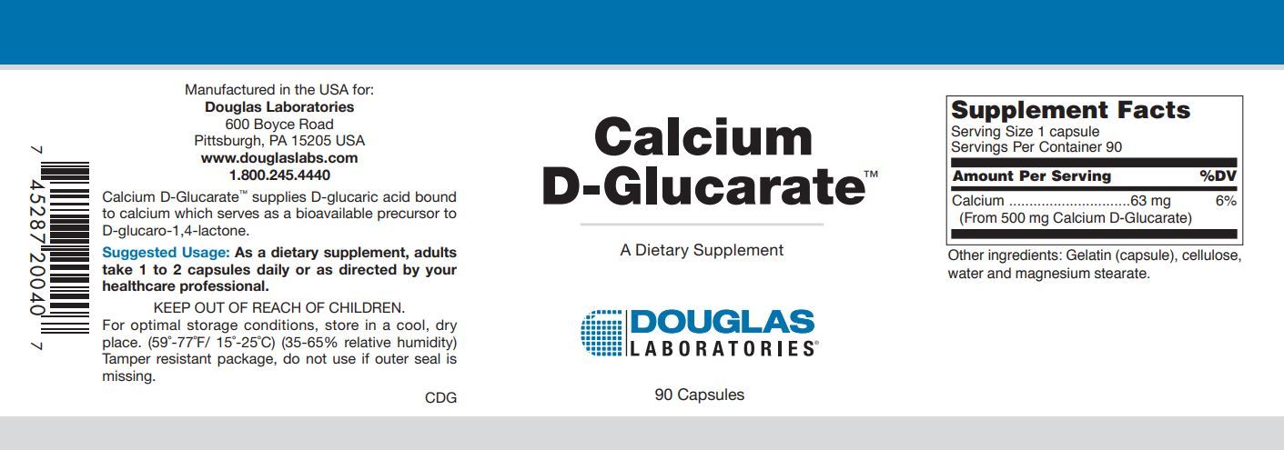 Calcium D-Glucarate - 90 Capsules – Healthy Habits Living