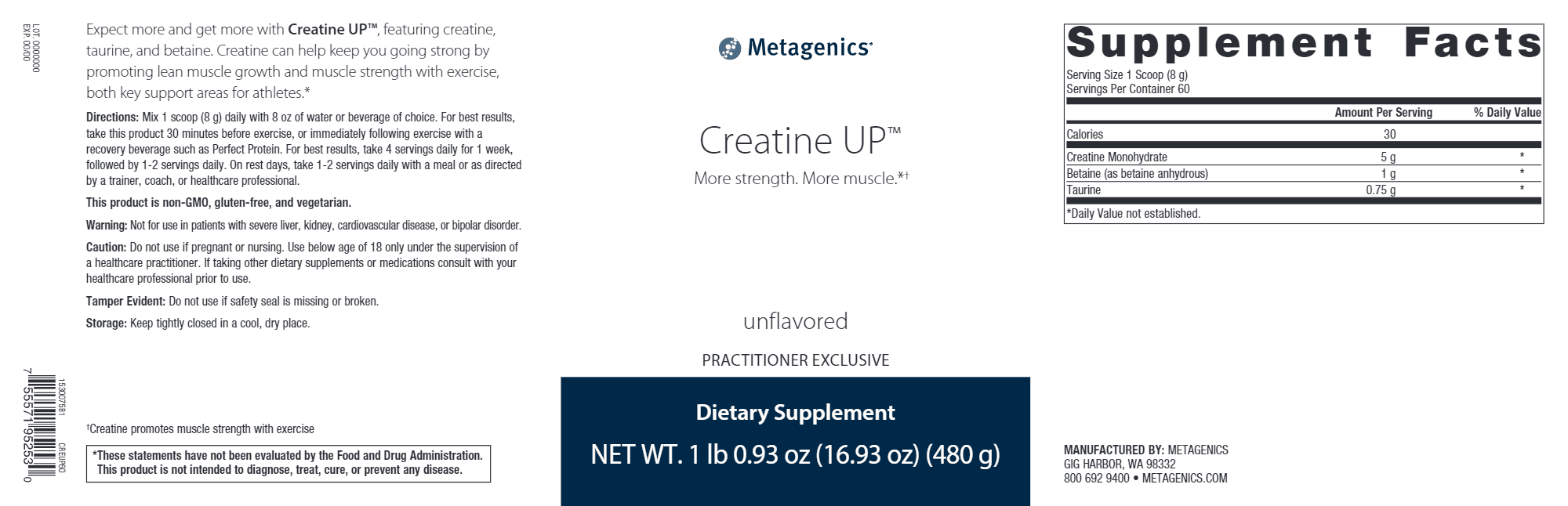 Creatine UP - 60 Servings – Healthy Habits Living