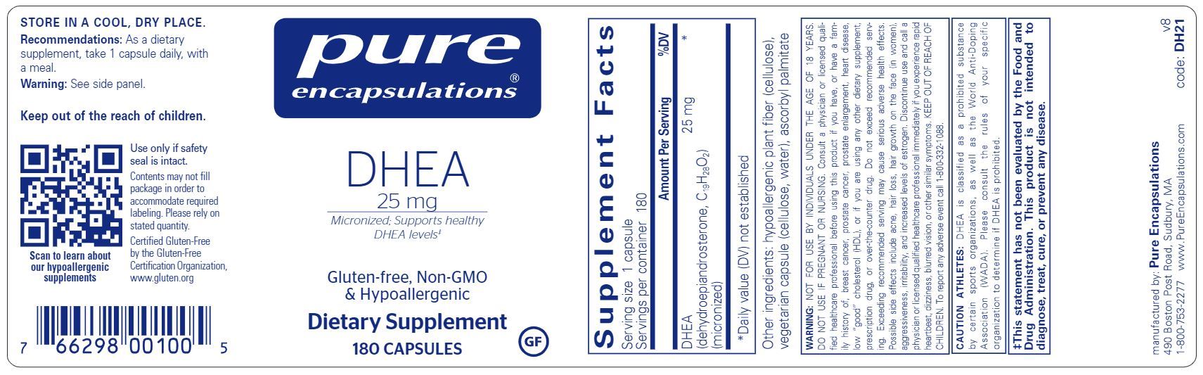 DHEA 25 mg | Healthy Habits Living