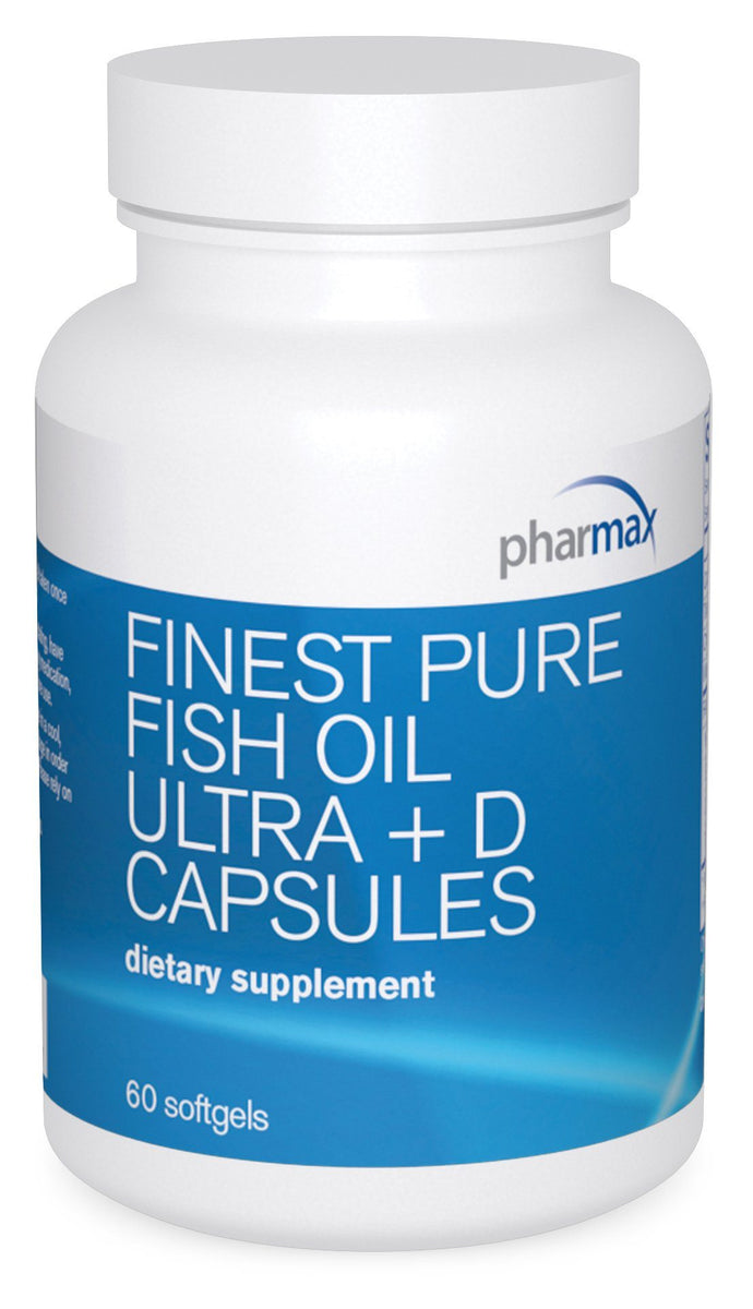 Finest Pure Fish Oil Ultra + D Capsules - 60 Softgels | Healthy Habits ...