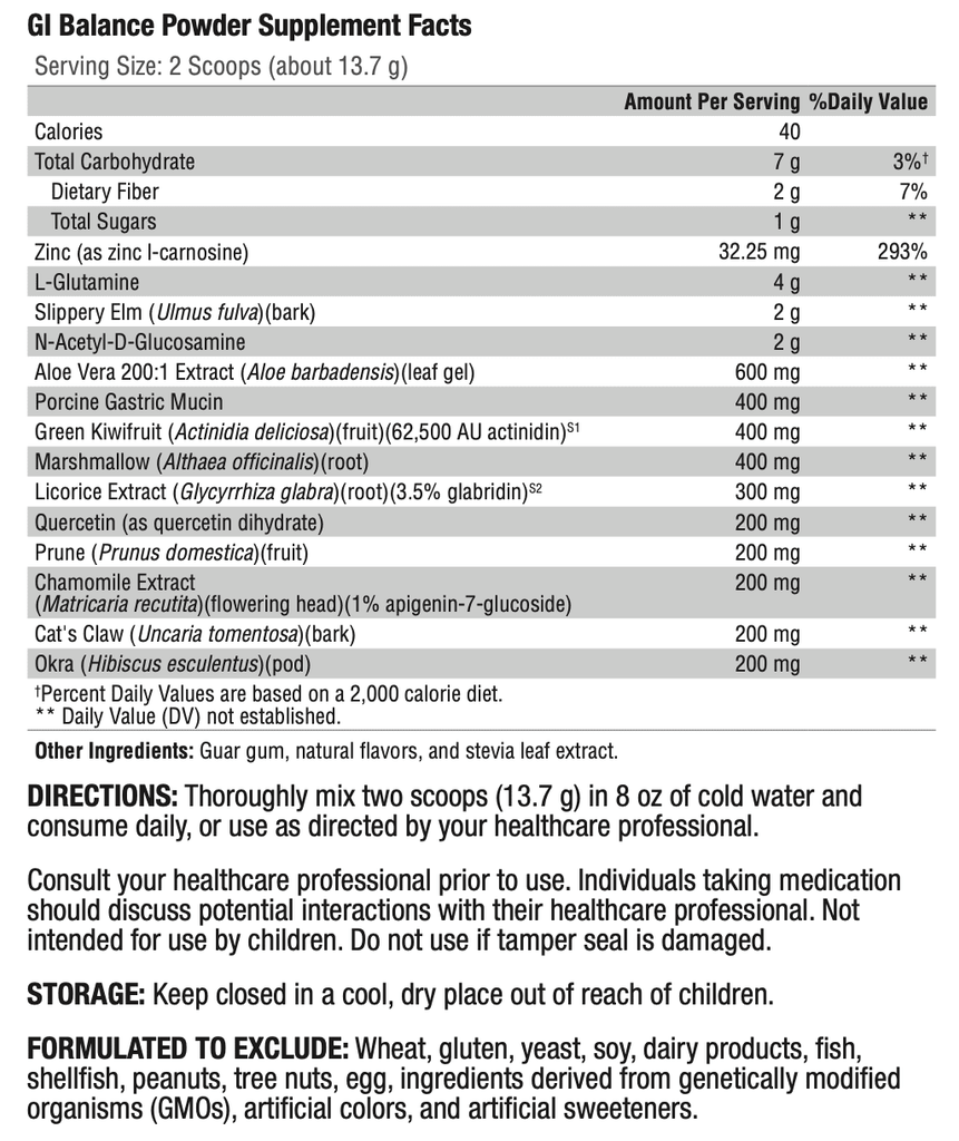 GI Balance Powder - 14 Servings | Healthy Habits Living