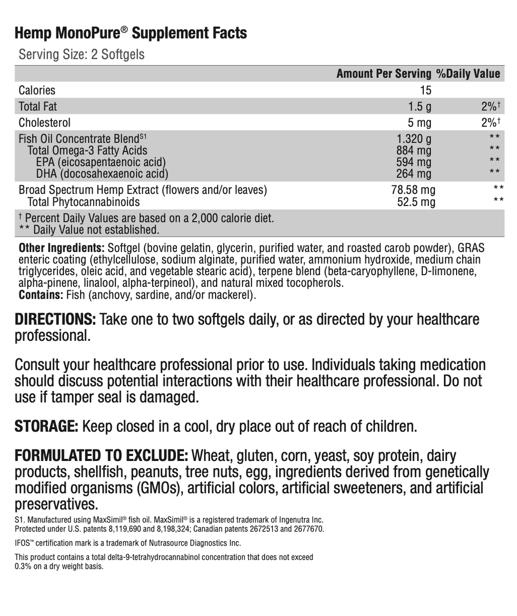 Hemp MonoPure | Healthy Habits Living