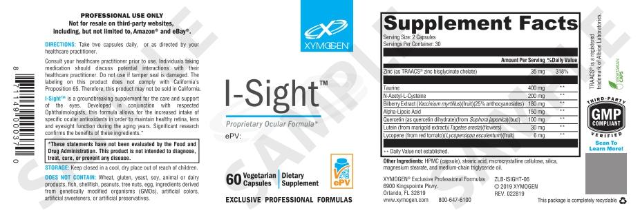 I-Sight™ - 60 Capsules | Healthy Habits Living