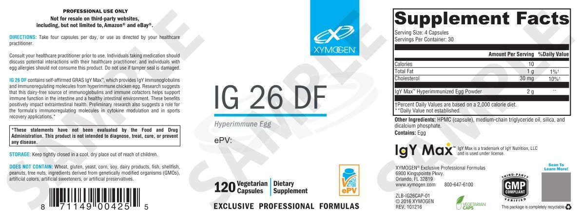 IG 26 DF - 120 Capsules | Healthy Habits Living