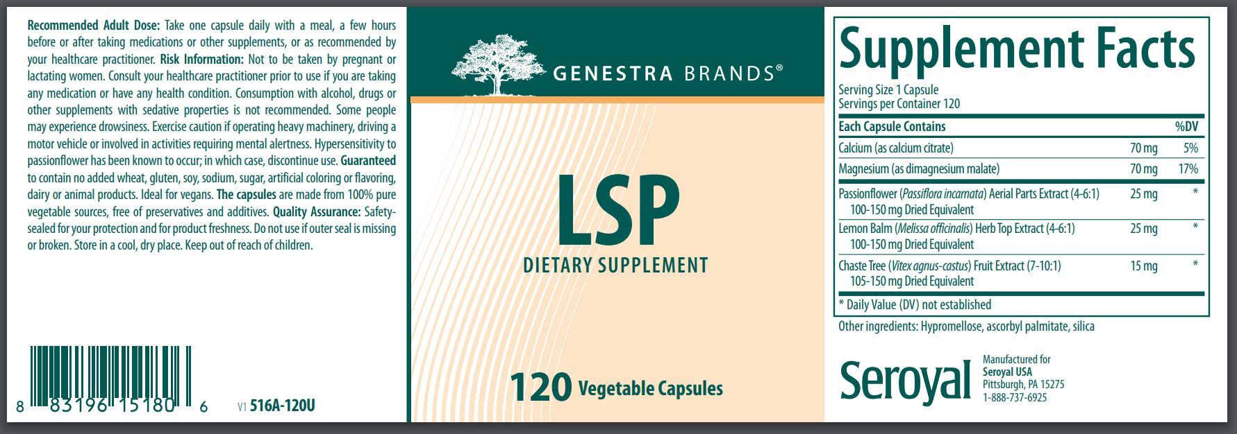 LSP - 120 Capsules | Healthy Habits Living