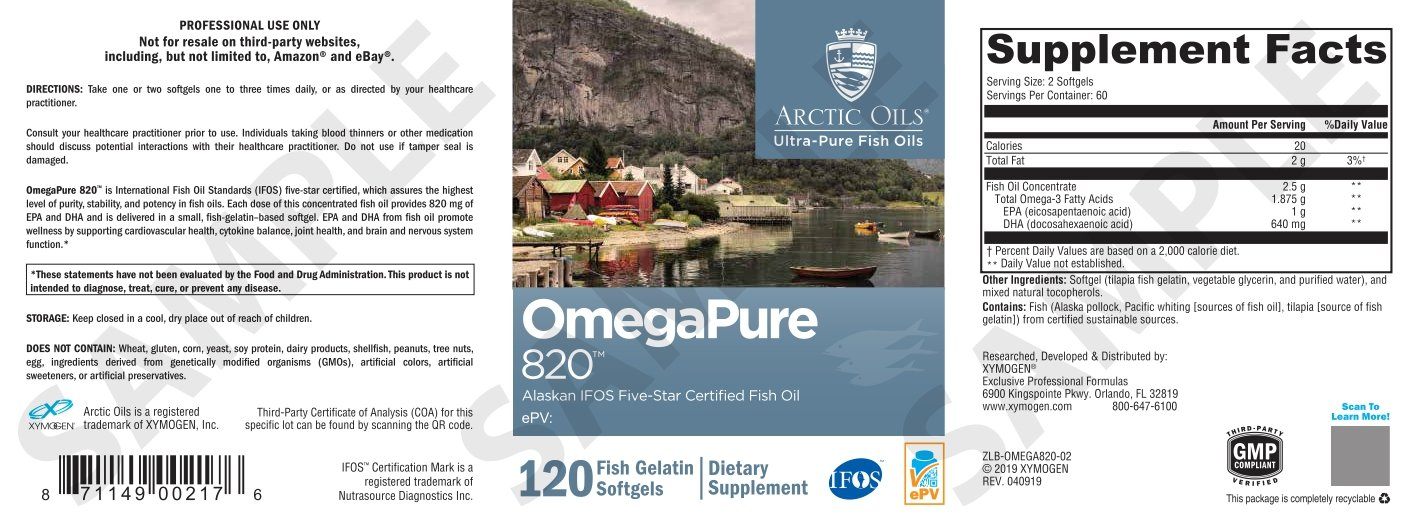 OmegaPure 820™ - 120 Softgels | Healthy Habits Living