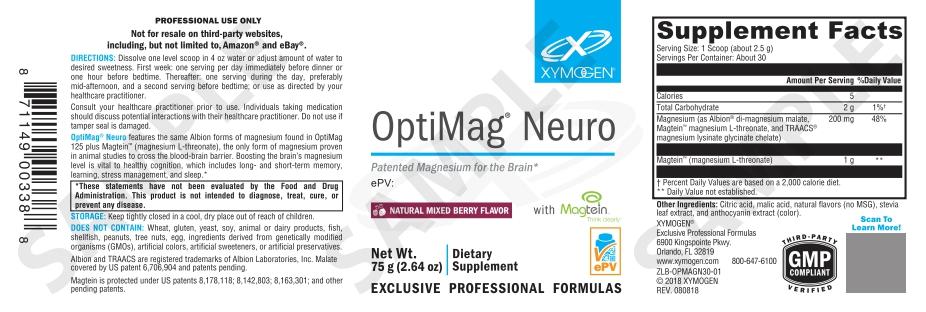 OptiMag® Neuro - 30 Servings – Healthy Habits Living
