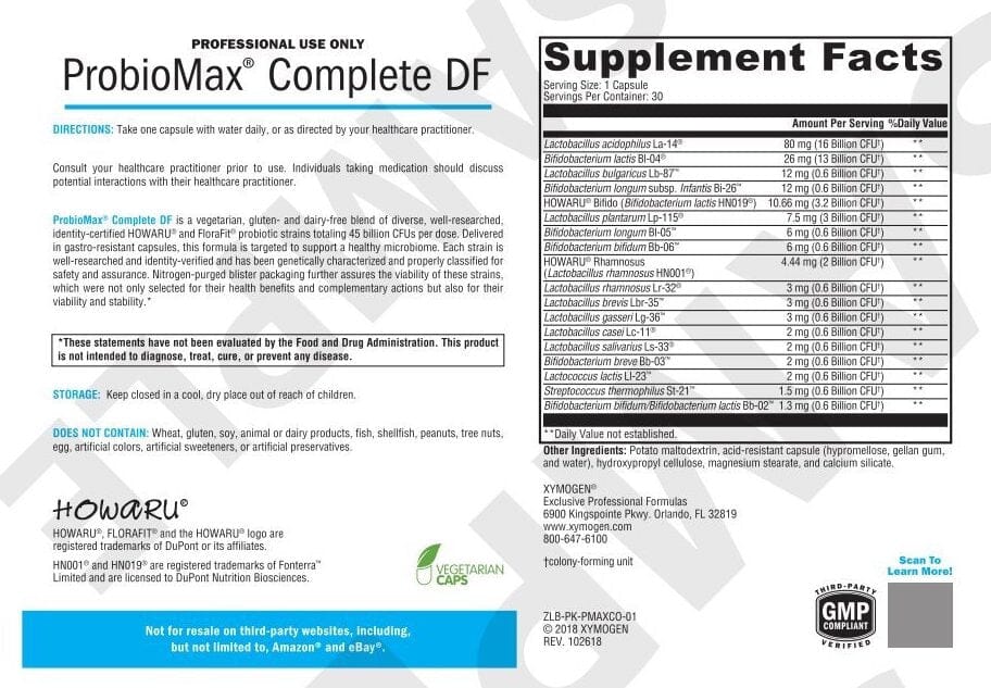 ProbioMax® Complete DF - 30 Capsules | Healthy Habits Living