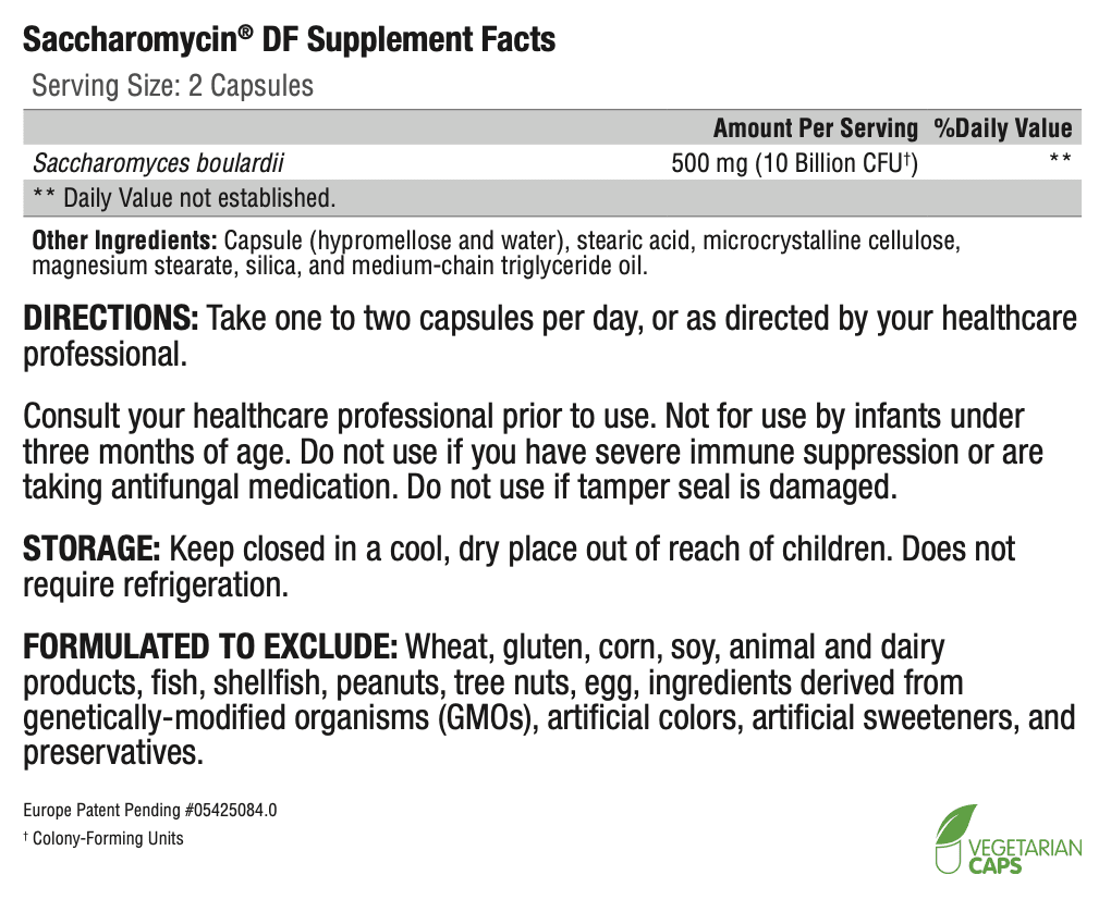 Saccharomycin® DF | Healthy Habits Living